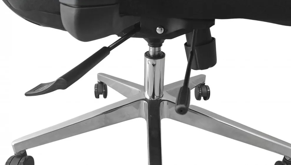 Kancelářská ergonomická židle Neoseat FLEX PRO — síť / látka, černá, nosnost 150 kg