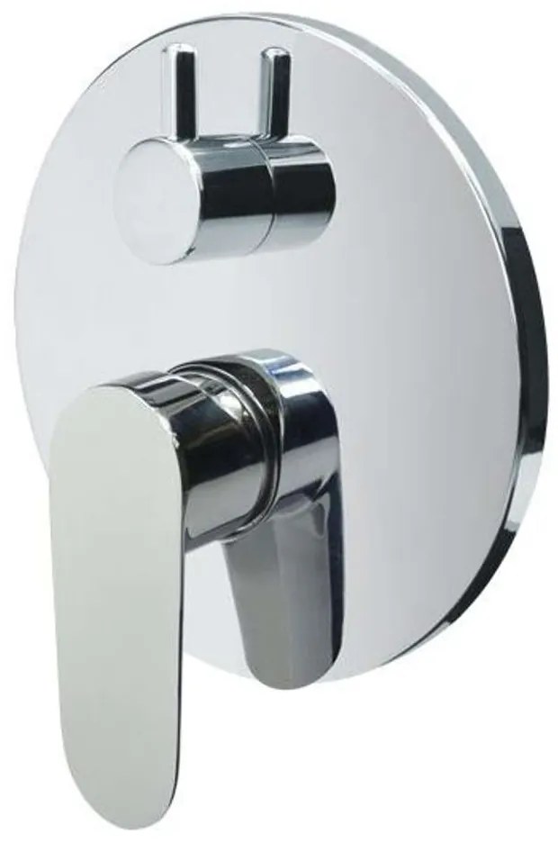 Mereo - Baterie pod omítku, pro 2 spotřebiče, s tělesem, chrom CBQ60106MA