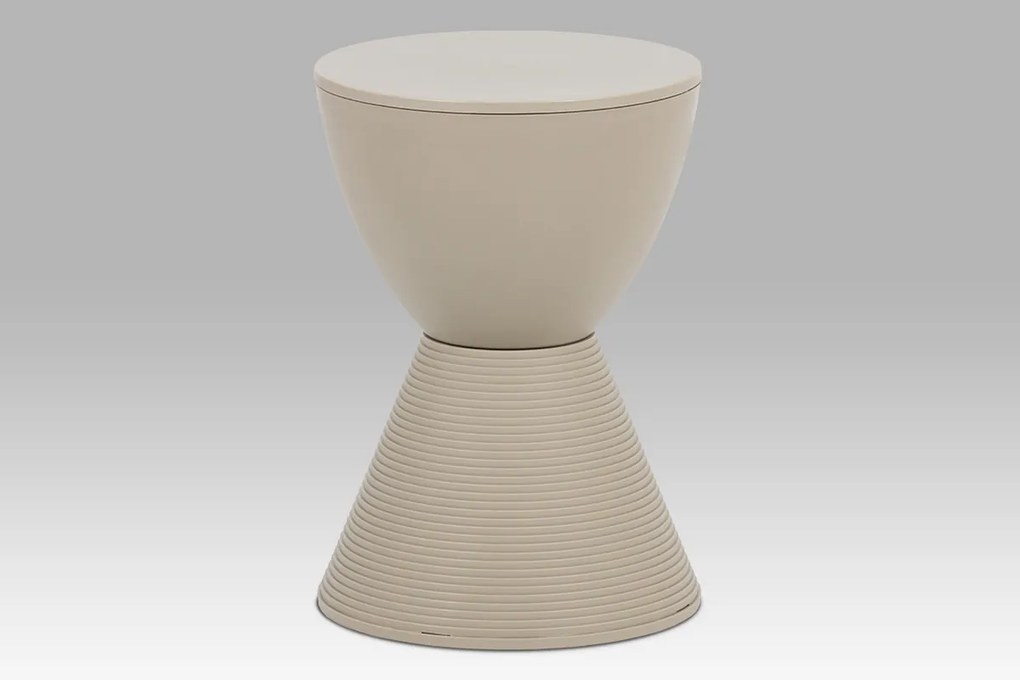Artium Plastový taburet barvy latté  -  CT-750 LAT
