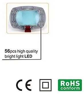 LED Stolní lampa s lupou LED/7W/230V 6500K bílá