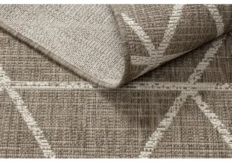 Dywany Luszczow Kusový koberec SIZAL FLOORLUX 20508 taupe / šampaňské TROJÚHELNÍK Rozměr koberce: 60 x 110 cm