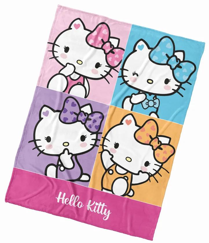 Dětská deka Hello Kitty Portréty 130x170 cm