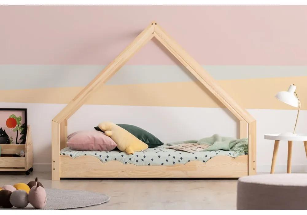 Adeko Dětská postel domeček Loca D Velikost postele: 140x80 cm Barva: dekor přírodní dřevo přírodní