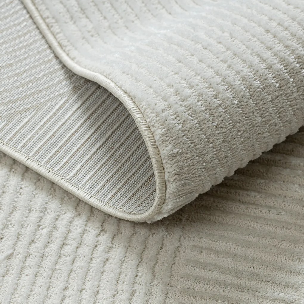 Dywany Łuszczów, Kusový koberec Balance 9086 cream, 120x170, bílá, ložnice