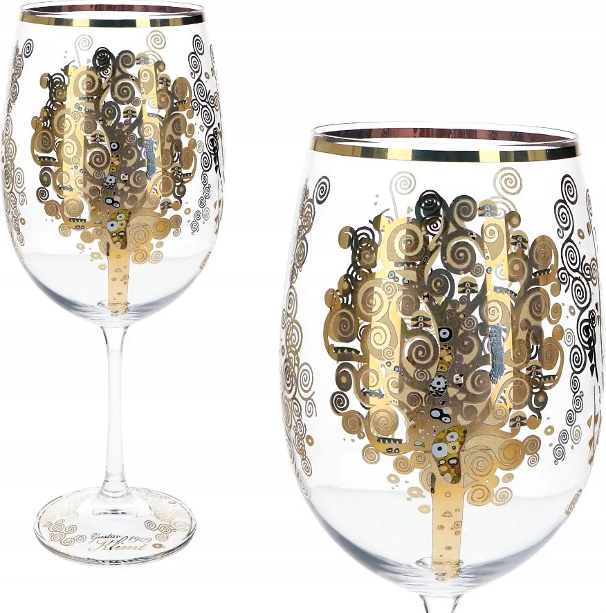 Sklenice na víno G. Klimt, Strom života (carmani)