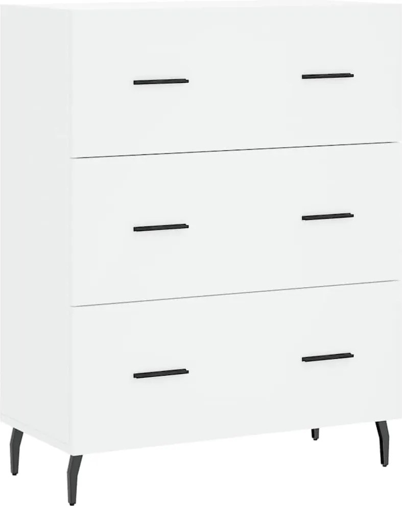 Skříň highboard bílá 69,5 x 34 x 180 cm kompozitní dřevo 3198417