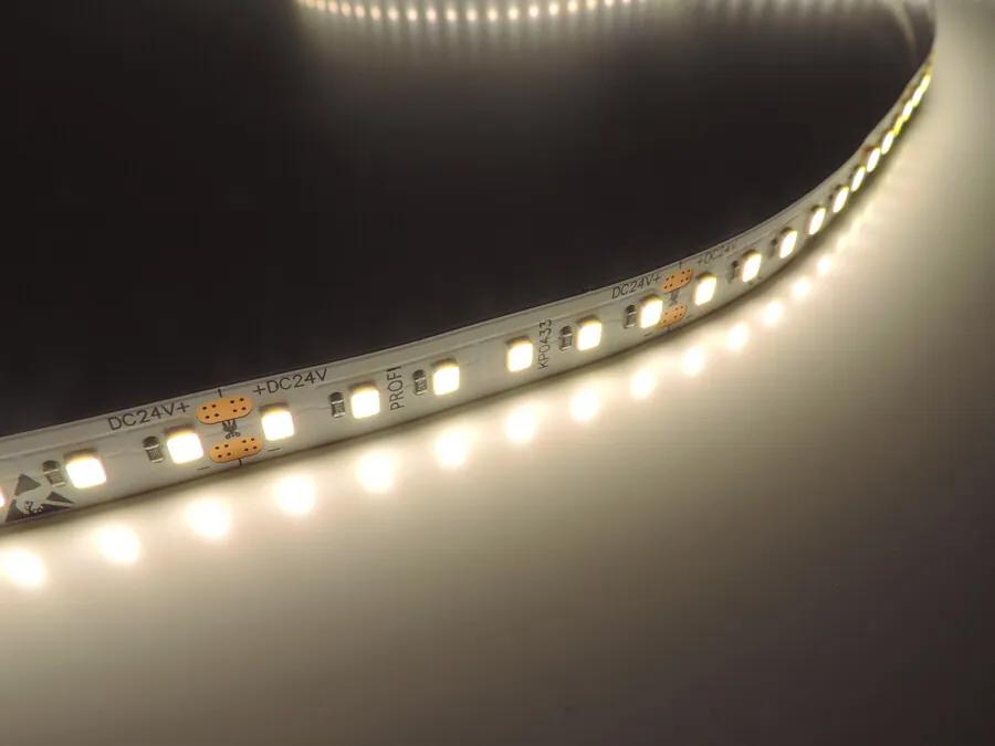 PROFI LED pásek 12W/m, 120LED/m, 24V, IP20, SMD2835 Barva světla: Teplá bílá, 3000K