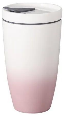 Porcelánový termohrnek s víčkem z kolekce TO GO, objem 0,35 litru
