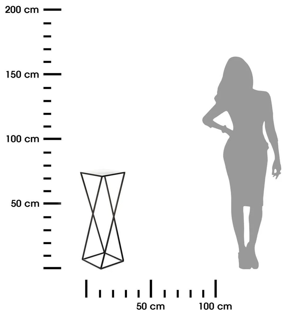 Stojan na květiny LEKOK 70 cm černý