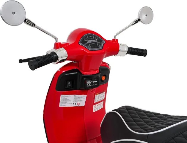 Elektrický skútr Vespa ROMA červený