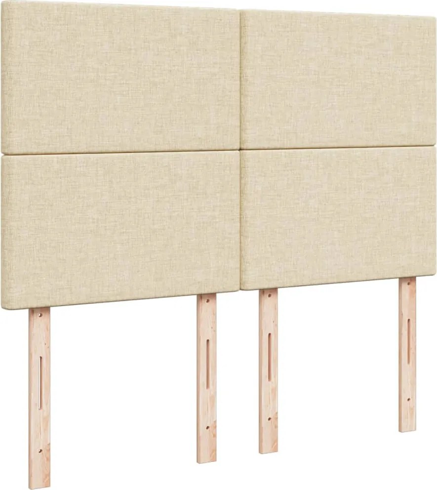 Box spring postel s matrací krémová 140x200 cm textil 3291689