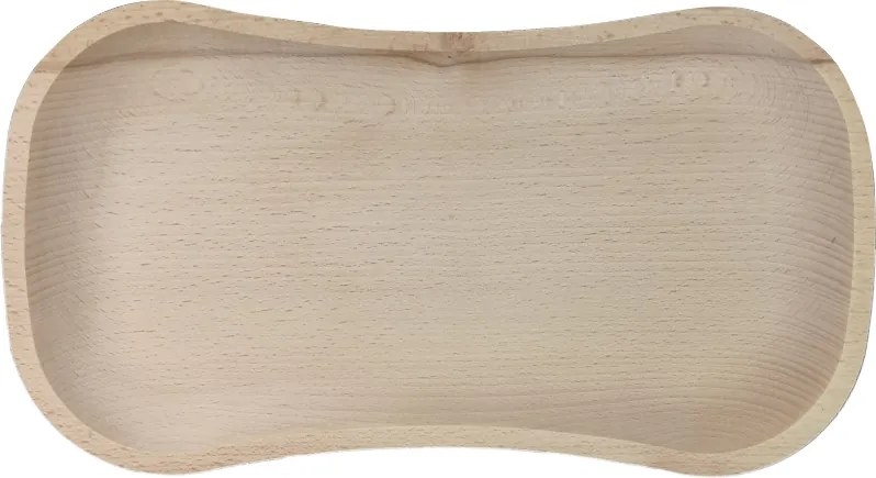 AMADEA Dřevěný servírovací podnos, masivní dřevo, 30 cm