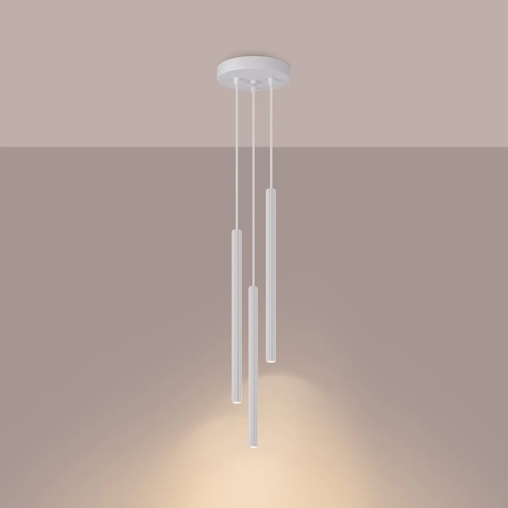Sollux Lighting Závěsné svítidlo ARCHE 3P bílé