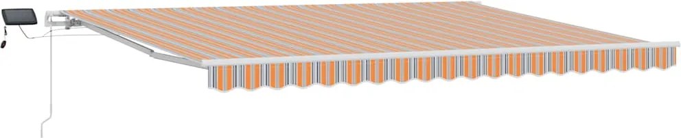 Stahovací markýza Vícebarevný 450 × 300 cm Látka a hliník 3330928