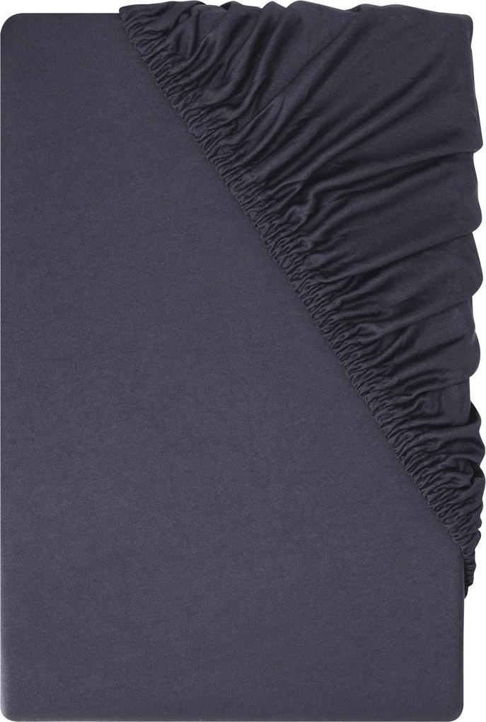 Livarno® Žerzejové napínací prostěradlo, 90–100 x 200 cm (tmavě modrá)