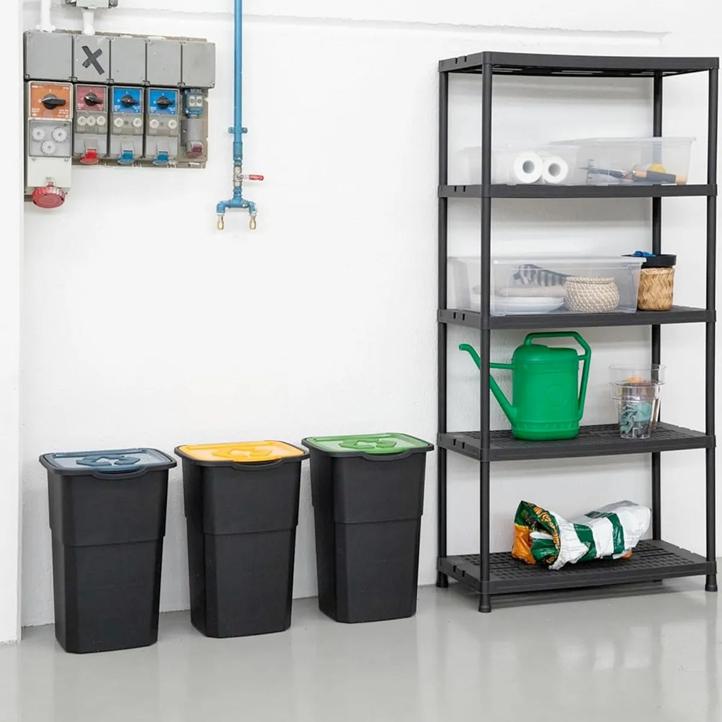 Koš na tříděný odpad Eco 3 Master 50 l BLACK, 3 ks
