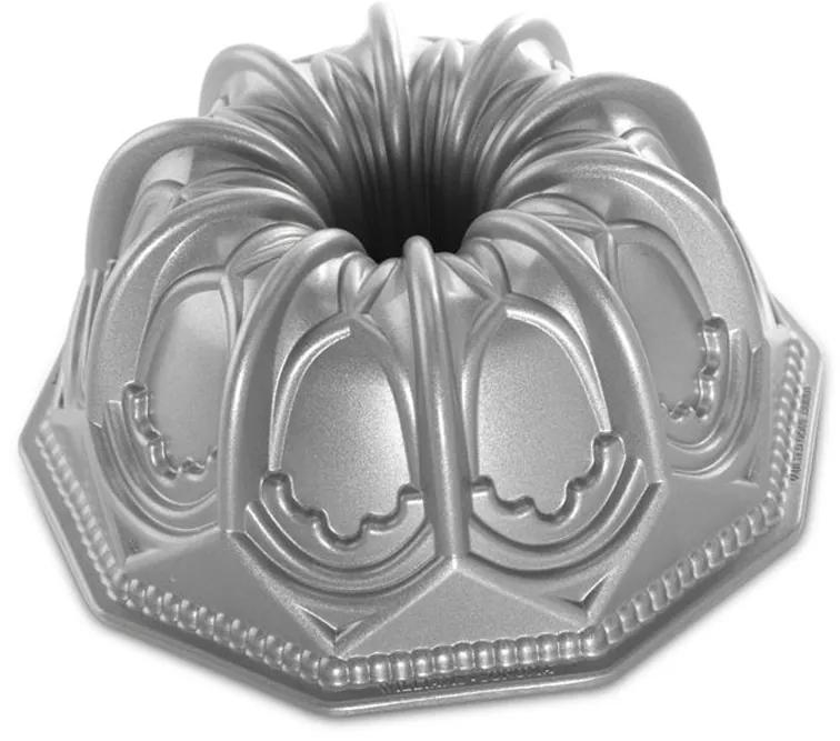 Nordic Ware Forma na bábovku Katedrála stříbrná 2100 ml 88637