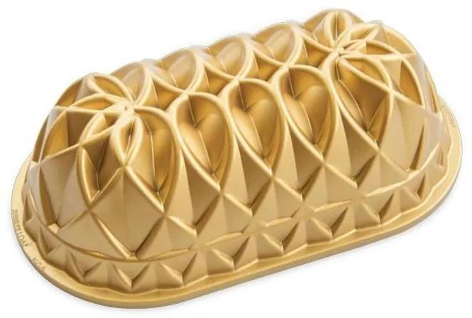Nordic Ware Hliníková forma na chlebíček Jubilee Gold, zlatá barva, kov