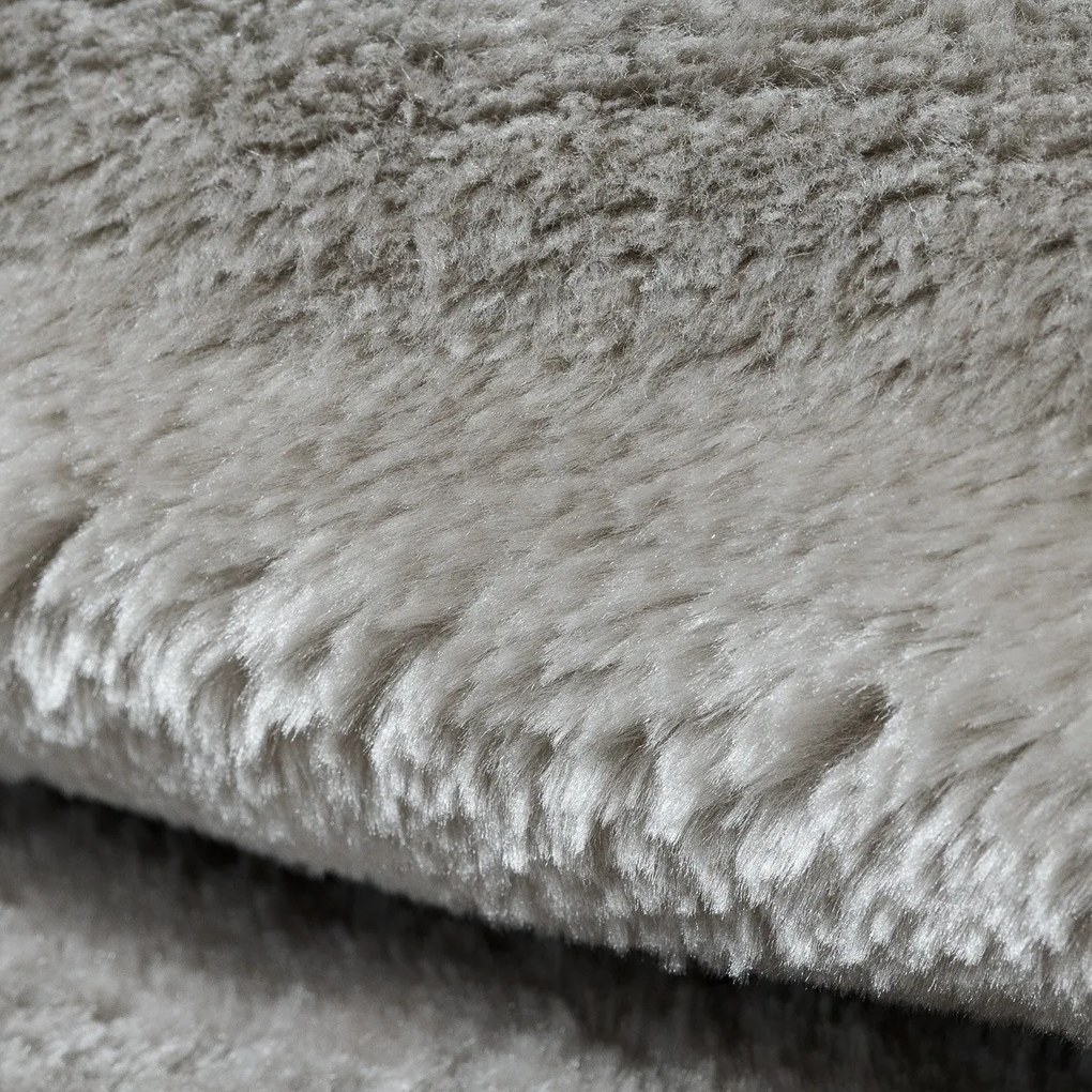 Dywany Łuszczów, Kusový koberec Visco Rabbit Silver 3 kruh, 160x160 (průměr) kruh, šedá, dětský pokoj