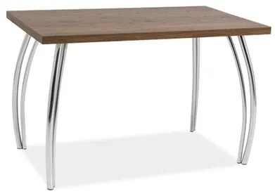 Stůl SK-2 ořech/chrom 120x68 cm