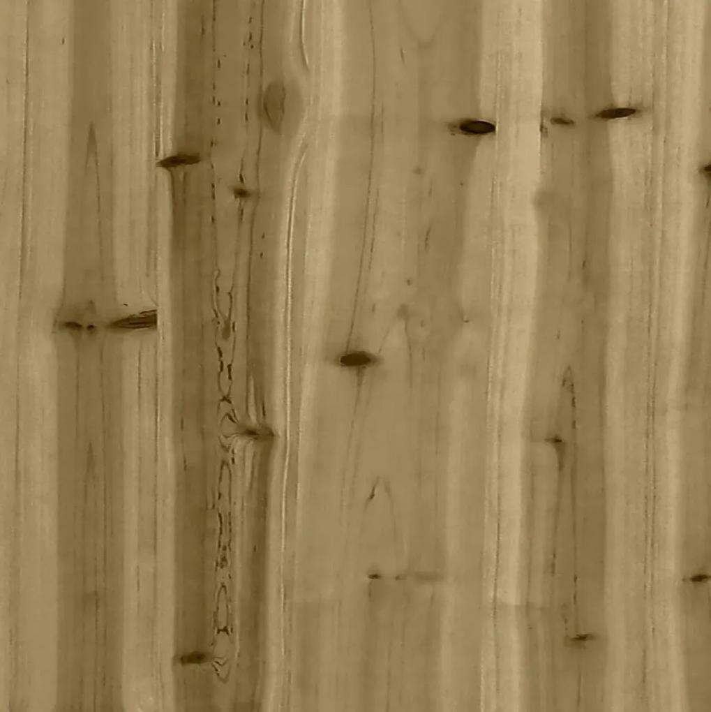 vidaXL Zahradní lavice gabionový design 203x31x42 cm masivní borovice [834334] Barva: Přírodní borovice