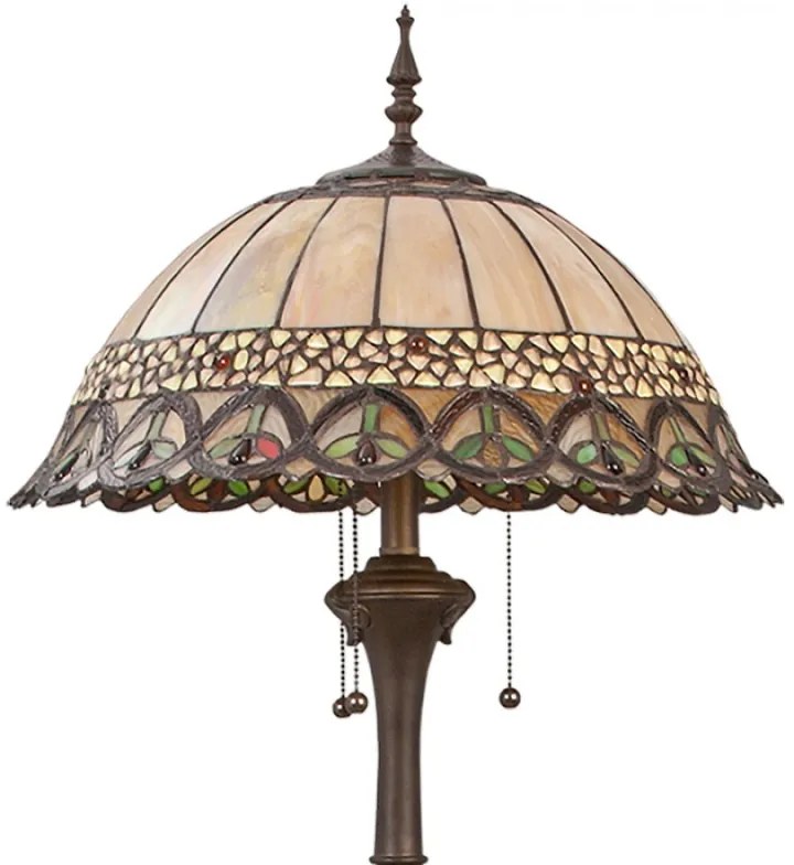 Stojací lampa Tiffany- Ø 50*165 cm 3x E27 / Max 60w – 50x165 cm