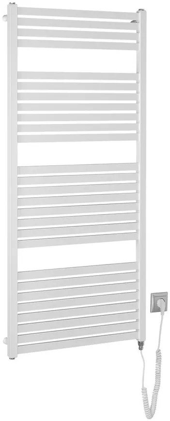Aqualine, TONDI-E elektrické topné těleso, rovné, 600x1330 mm, 600W, bílá, DE480T