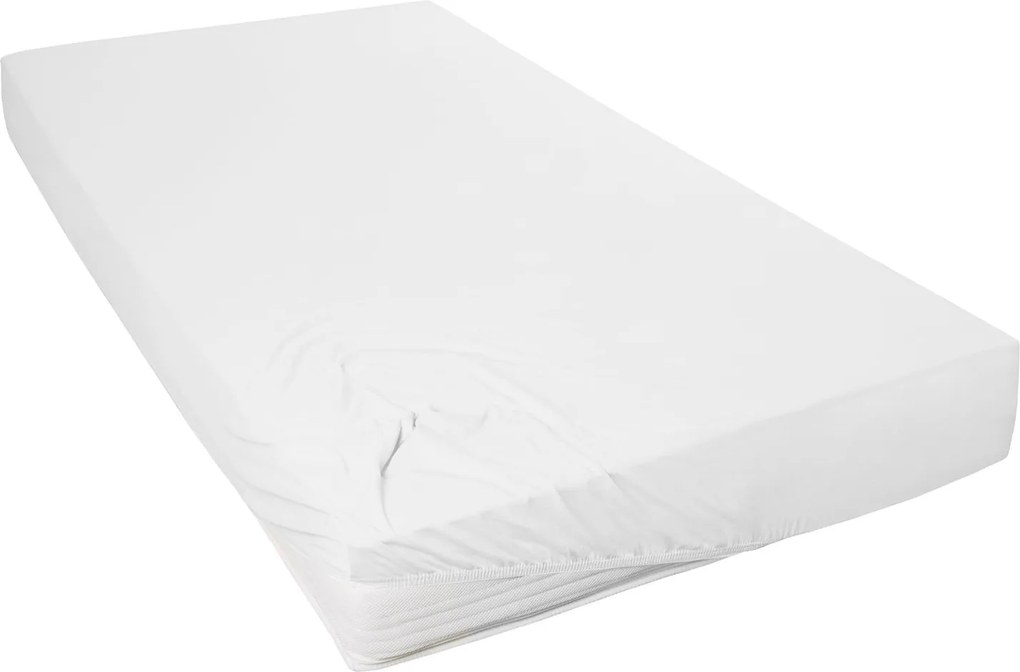 Primera napínací prostěradlo s gumou po obvodu, výška rohu do 22 cm. (bílá, 180-200 x 200 cm)