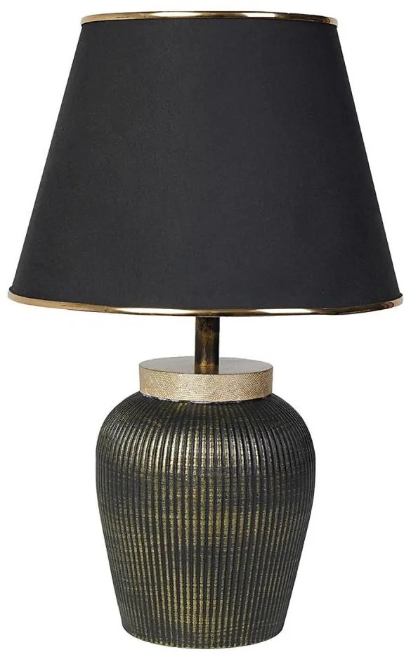 Stolní lampa RAMZES 1xE27/40W/230V černá/zlatá