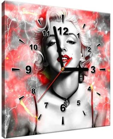 Tištěný obraz s hodinami Fascinující Marilyn Monroe 30x30cm ZP2568A_1AI