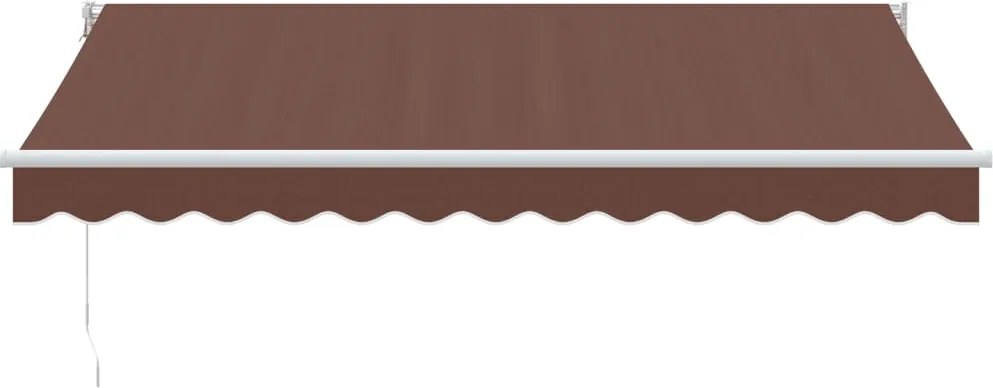 Ručně zatahovací markýza hnědá 350 x 250 cm 3215699