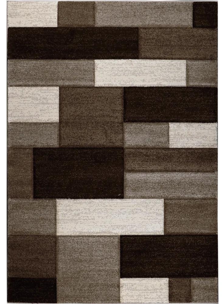 Jutex Kusový koberec moderní Jasper 20526-870 hnědý 080x150 cm