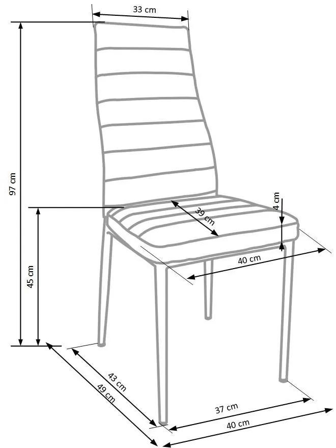 Jídelní židle  Kinny (šedá). 1047999
