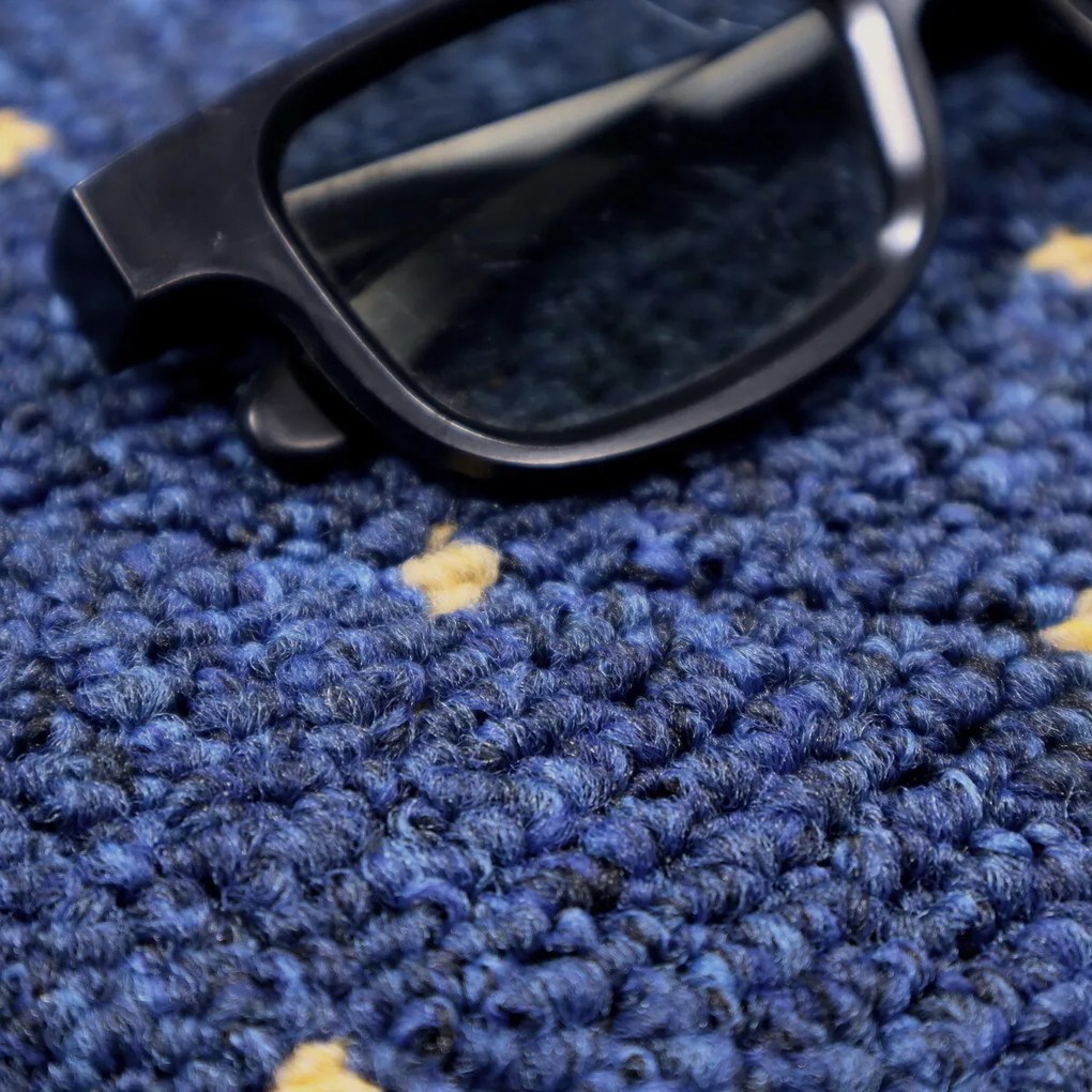 Condor Carpets, Kusový koberec Udinese modrý, 133x190, modrá, chodba / předsíň