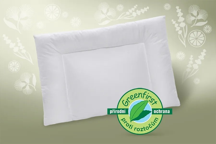 Ložnice21. Dětský set Greenfirst s protiroztočovou úpravou Rozměr: polštář batole 40x60 cm (250g) + přikrývka 90x135 cm (300g/m²)