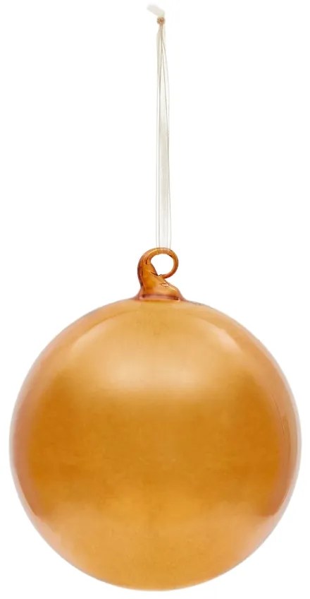 OnaDnes -20% Oranžová vánoční ozdoba Kave Home Aucan 15 cm