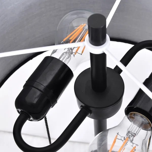 Stojací lampa FOGO 2xE27/15W/230V černá