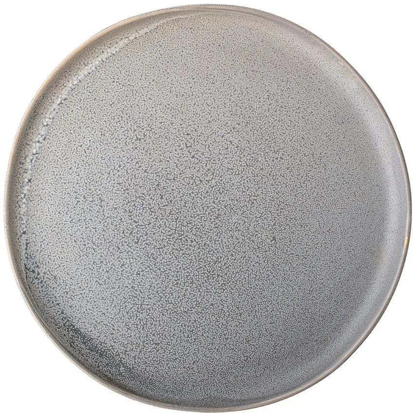 OnaDnes -20% Šedý keramický talíř Bloomingville Kendra 27,5 cm