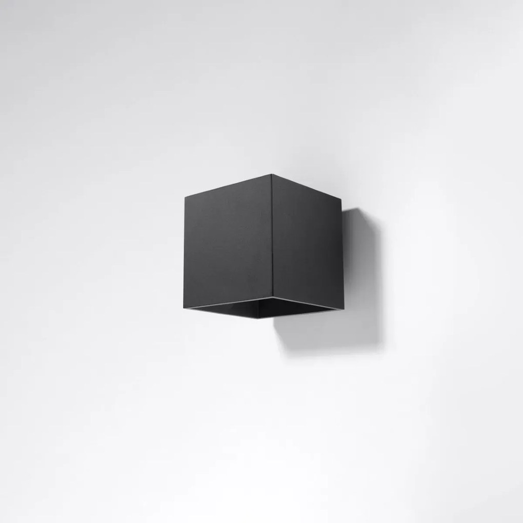 Sollux Lighting Nástěnné svítidlo QUAD 1 černé