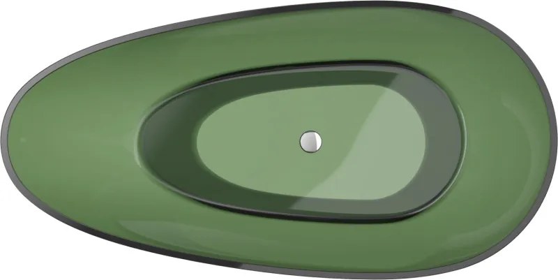 Mexen Glass, volně stojící průsvitná vana 170 x 85 cm, chromová zátka, 58061708502