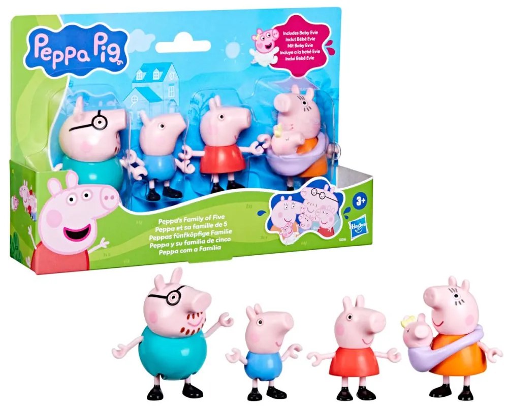 Hasbro prasátko peppa peppina rodinka sada 5 figurek