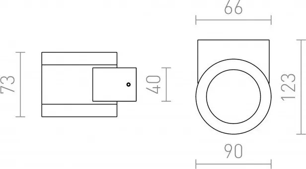 RED R10132 Venkovní svítidlo MOIRE II aluminum sklo 230V G9 25W IP54 - RED - DESIGN RENDL