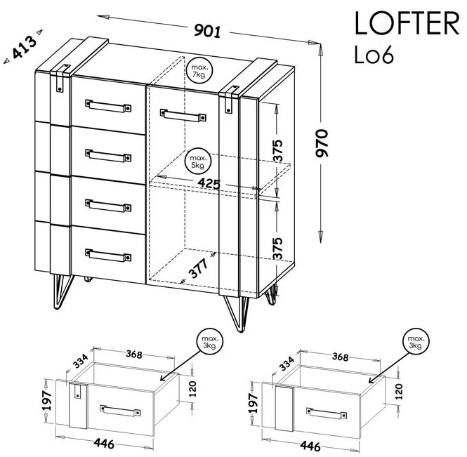 Dětský pokoj LOFTER Dolmar