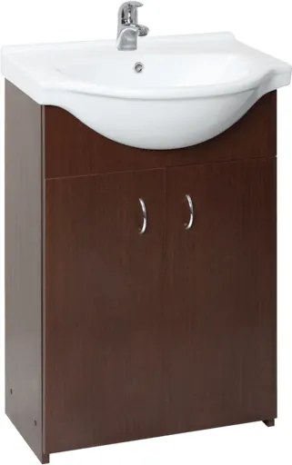 Koupelnová skříňka s umyvadlem Multi Simple 55,5x42,4 cm wenge SIMPLE55WE