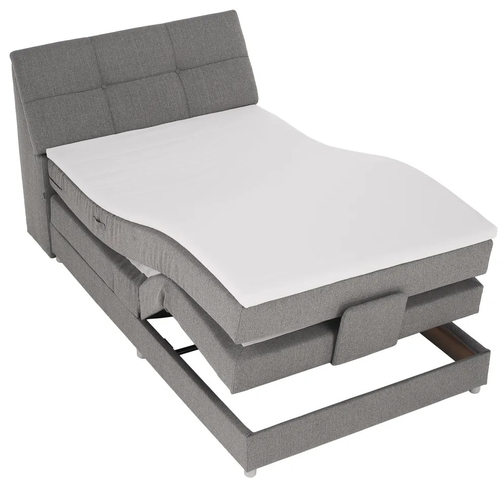 Elektrická polohovací boxspringová postel AVA 120x200 cm