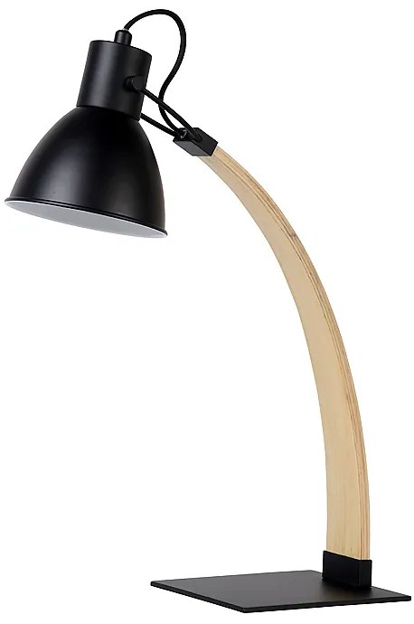 LUCIDE CURF Black stolní lampa