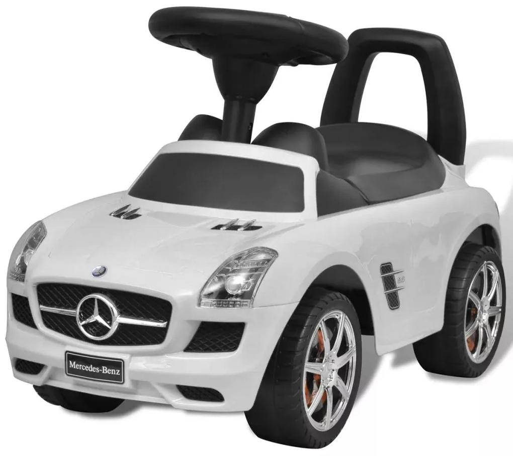 80089 vidaXL Mercedes Benz dětské auto / odrážedlo bílé