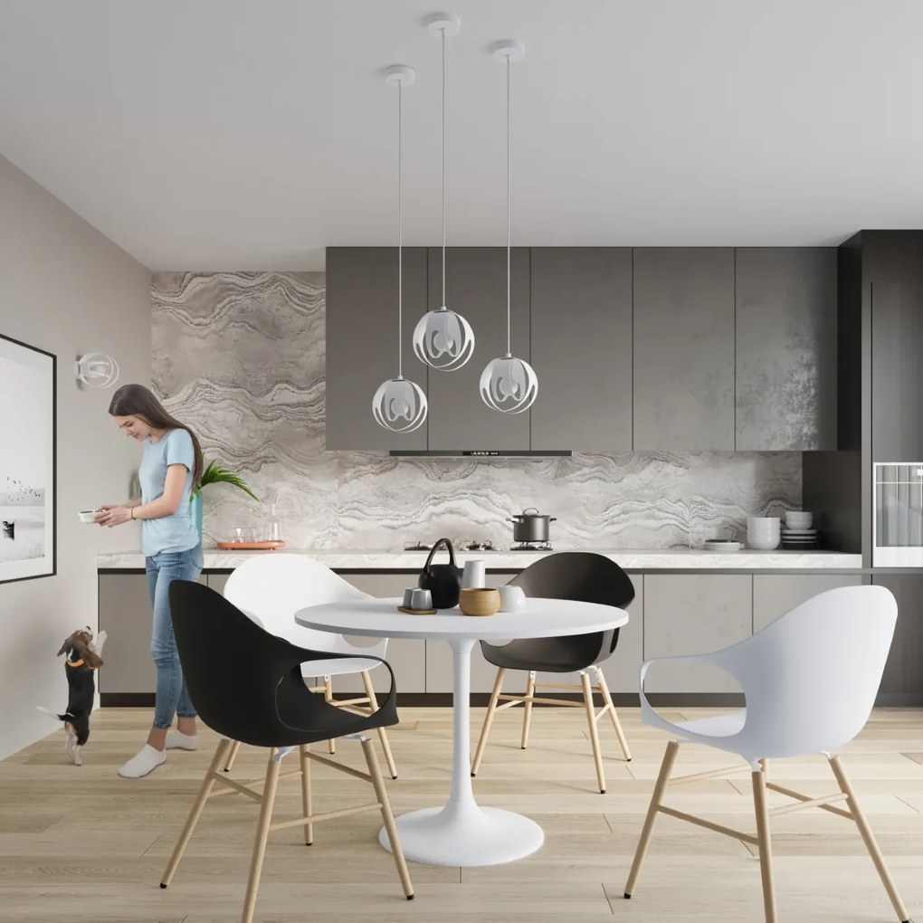 Sollux Lighting Závěsné svítidlo TULOS 1 bílé
