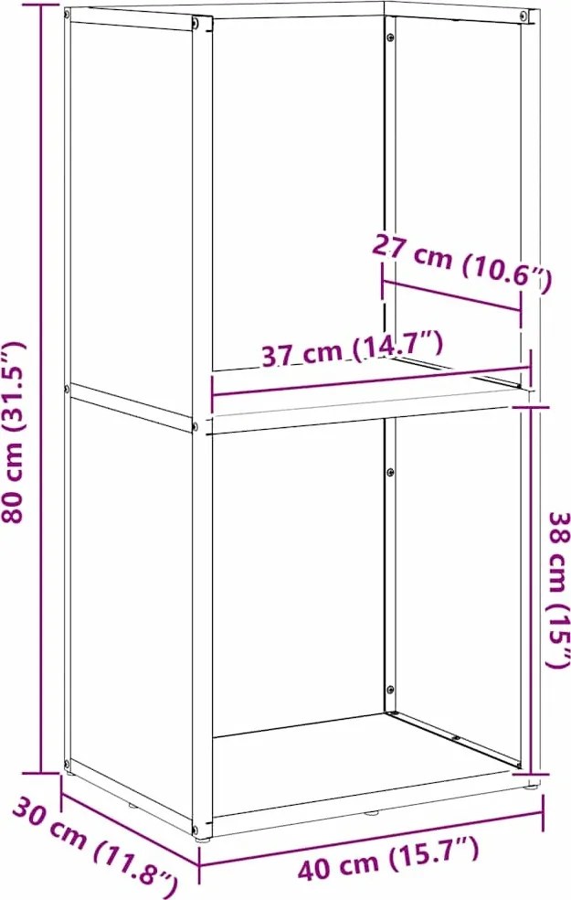 vidaXL Stojan na palivové dřevo Ocel válcovaná za studena [864187] Barva: Černá