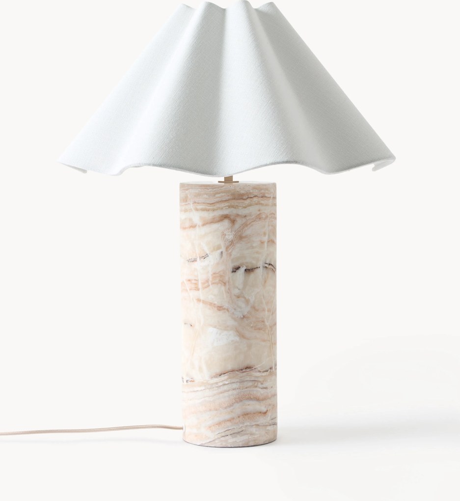 Velká stolní lampa's mramorovou podstavou Arya